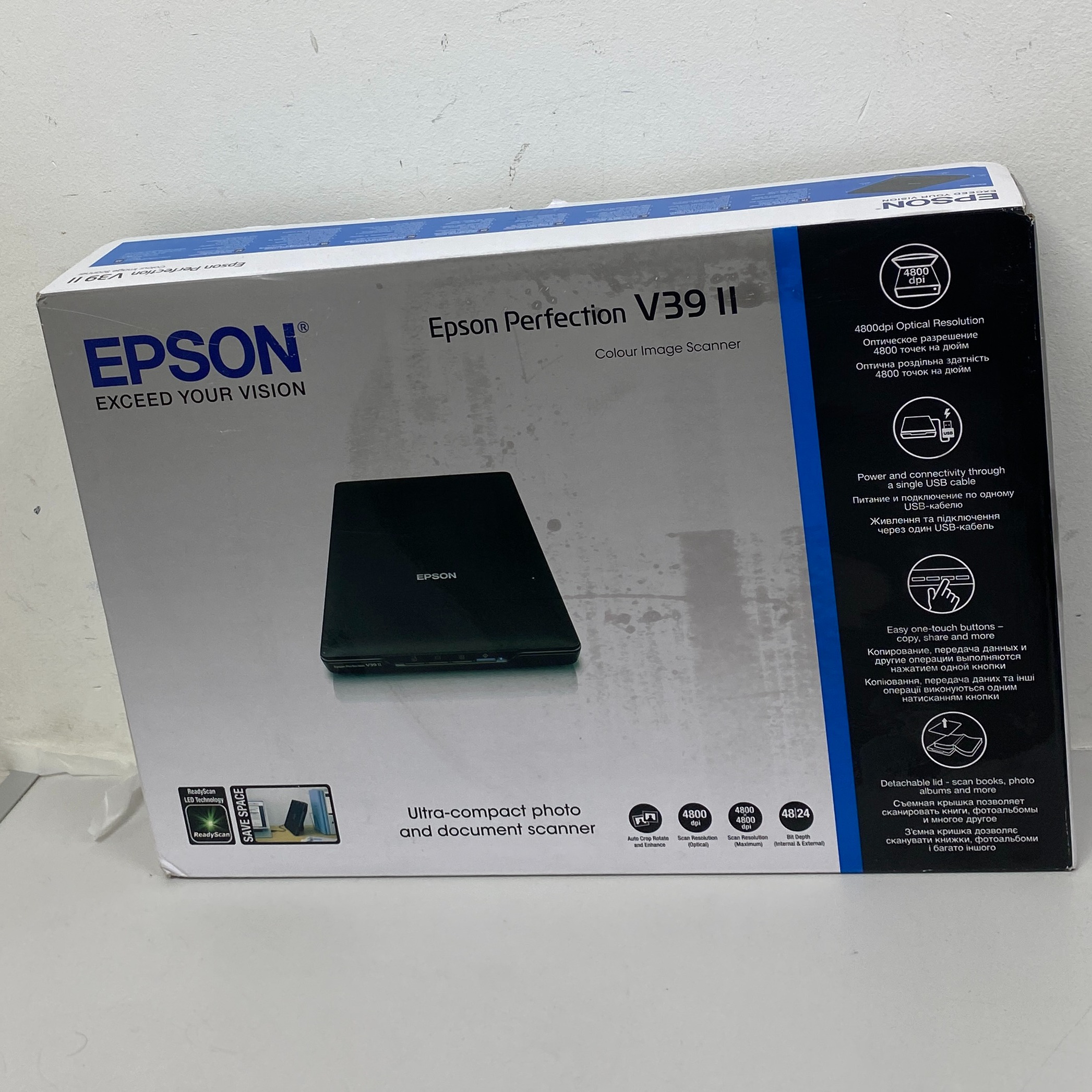 New Epson Perfection V39 II Color Photo and Document Flatbed USB ...